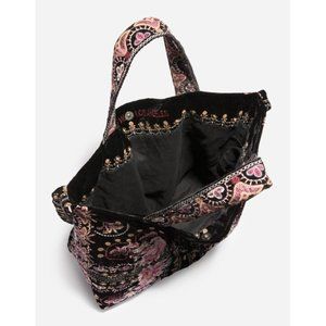 Johnny Was | Bags | Johnny Was Joanna Velvet Tote Bag Handbag Black ...